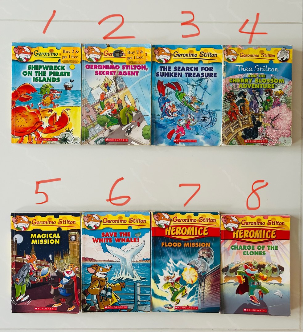Geronimo Stilton (8 books for $10), Hobbies & Toys, Books & Magazines ...