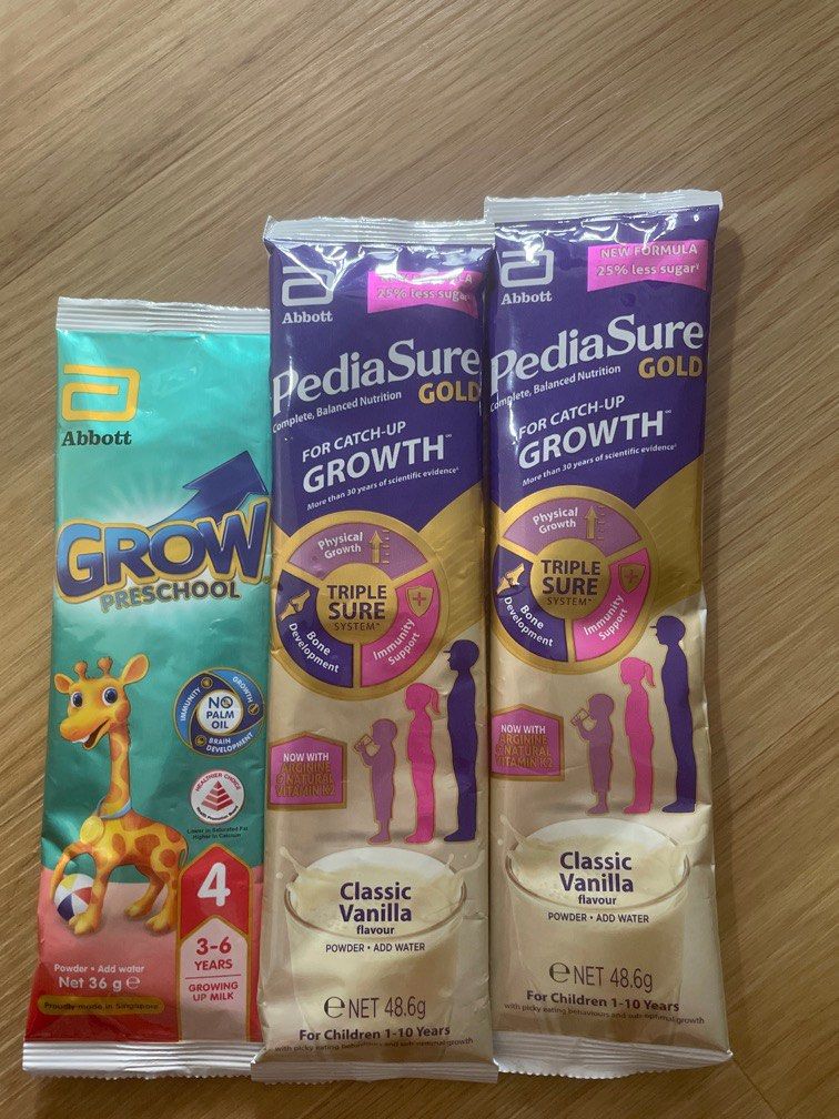 Grow Stage 4 & Pedia Sure Gold, Babies & Kids, Nursing & Feeding ...