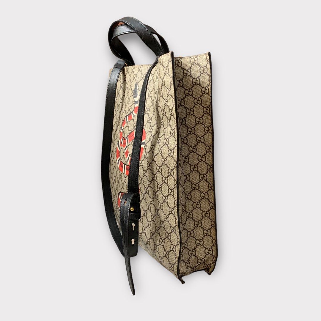 Gucci Snake Supreme Tote, Luxury, Bags & Wallets on Carousell