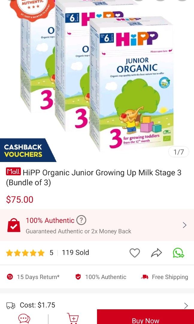 Hipp organic stage 3, Babies & Kids, Nursing & Feeding, Breastfeeding ...