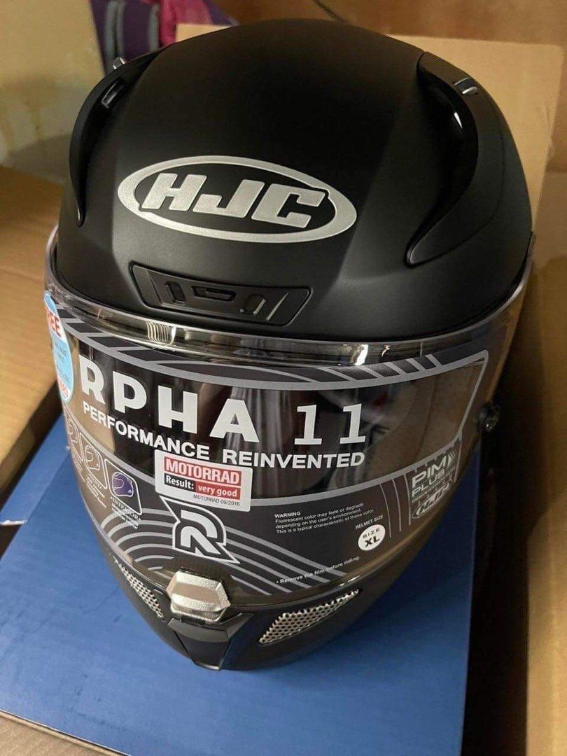 HJC RPHA 11 XL semi flat black, Motorbikes, Motorbike Parts & Accessories, Helmets and other ...