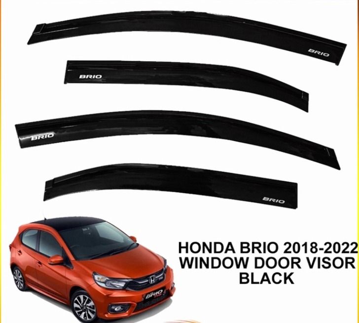 Honda Brio Hatchback 2018 to 2022 Window Door Visor Black OEM ...