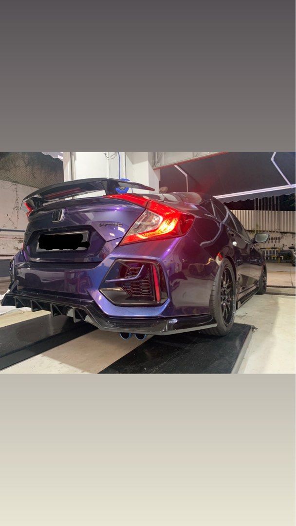 Honda Civic FC custom SI front lip / SI rear diffuser CIVICX 10th Gen ...