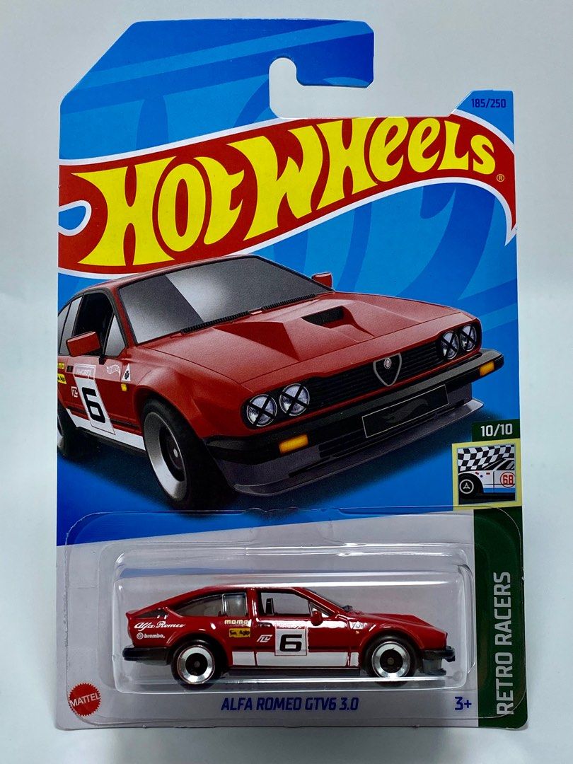 Hot Wheels ALFA ROMEO GTV6 3.0 Red GRFX No 6 Sports Racing 1/64 Diecast ...