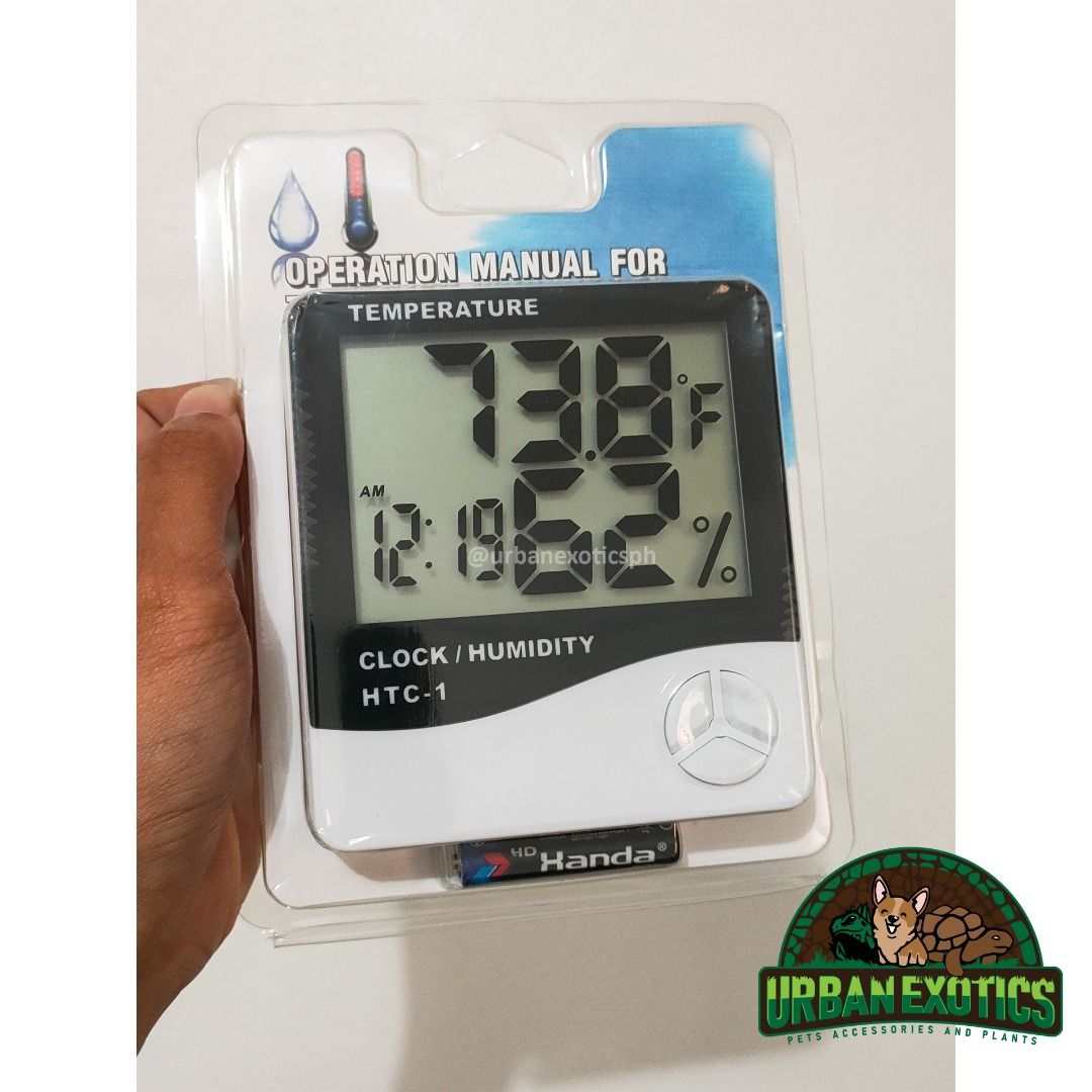 HTC-1 Digital Temperature and Humidity Meter, Furniture & Home Living ...