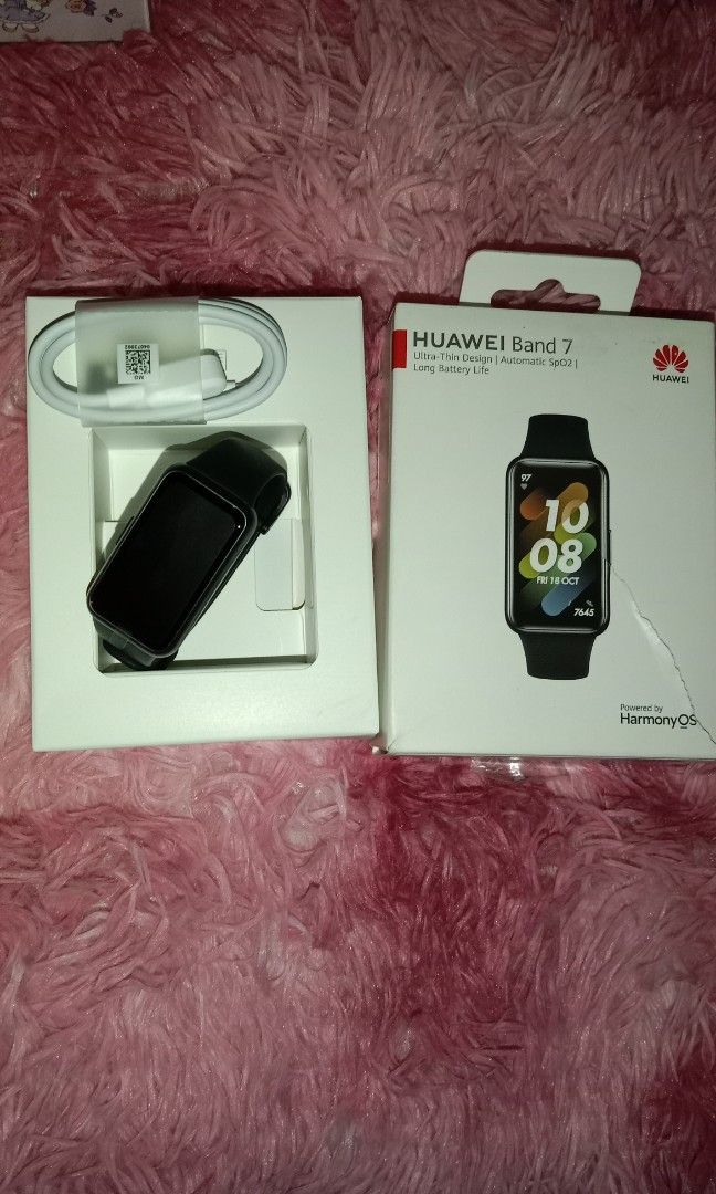 Huawei Band 7 Black, Men's Fashion, Watches & Accessories, Watches on ...