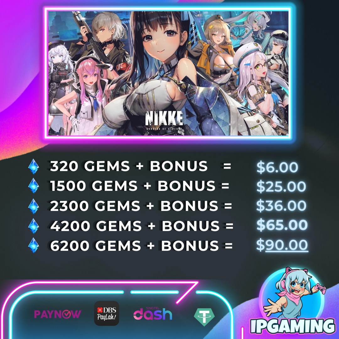 [ID TOP-UP] - GODDESS OF VICTORY: NIKKE gems top-up, Video Gaming ...