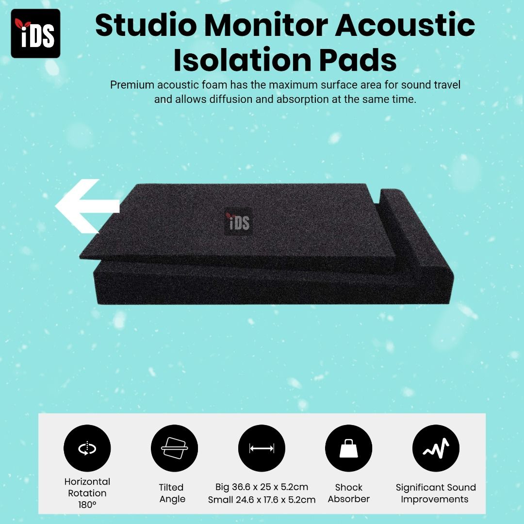 [iDS] Studio Monitor Acoustic Isolation Pads, Speaker Shock Absorber ...