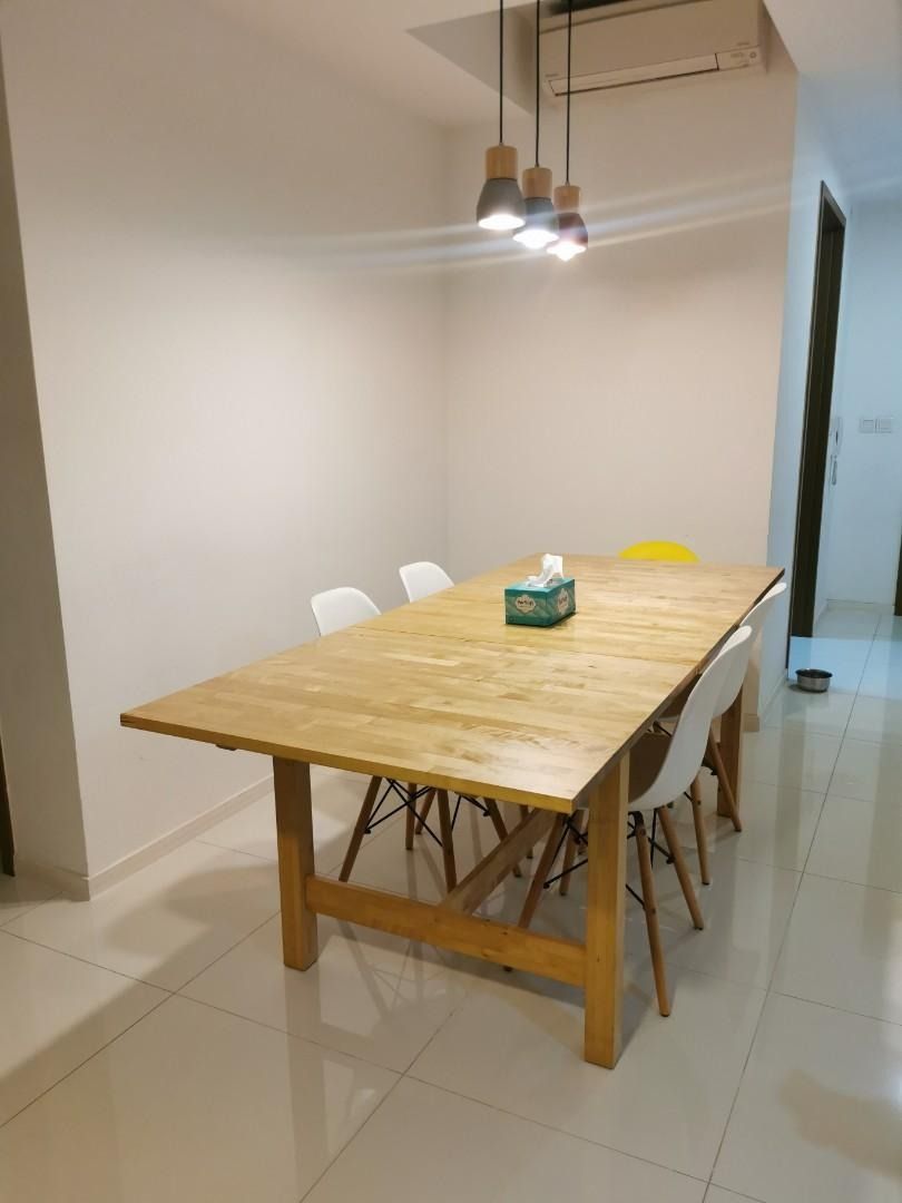 IKEA Norden Extendable Dining Table, Furniture & Home Living, Furniture ...