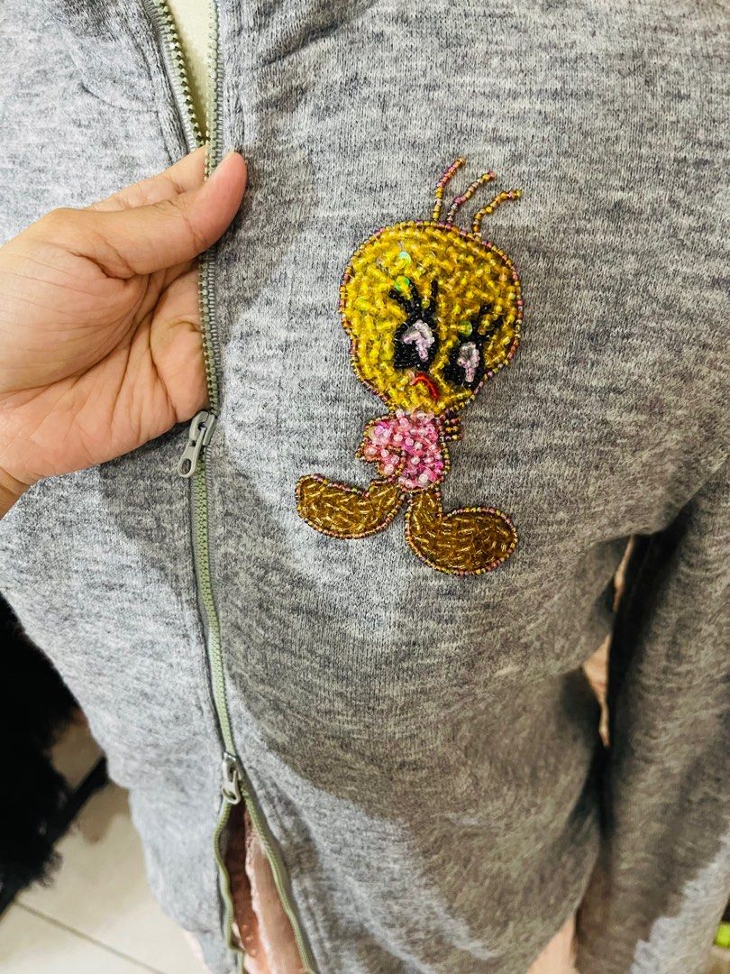 Jaket Tweety Bling Blink, Fesyen Wanita, Pakaian Wanita, Baju Luaran di ...