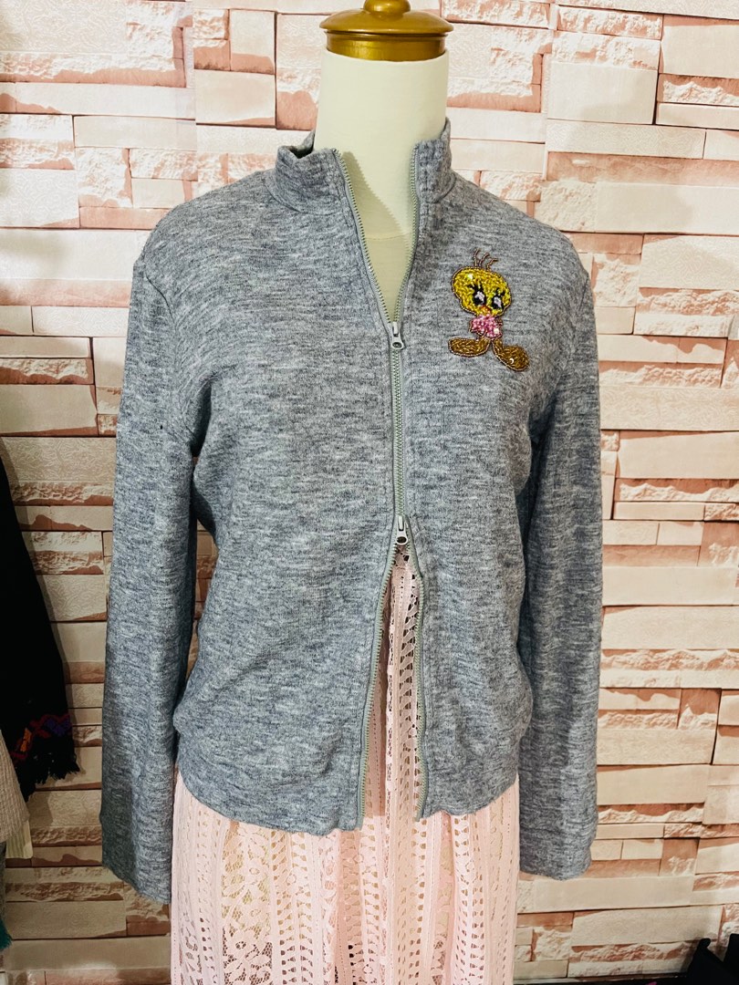 Jaket Tweety Bling Blink, Fesyen Wanita, Pakaian Wanita, Baju Luaran di ...