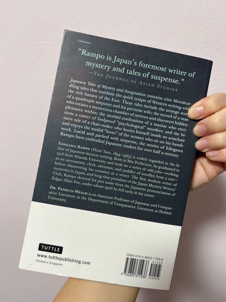 Japanese Tales of Mystery and Imagination by Edogawa Rampo, Hobbies ...