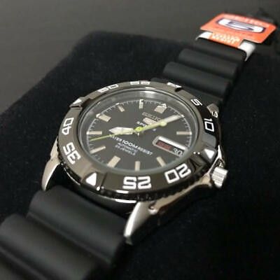*JAPAN-MADE*Seiko 5 Sports SNZB23 Men's Automatic 23 Jewels Black Dial ...