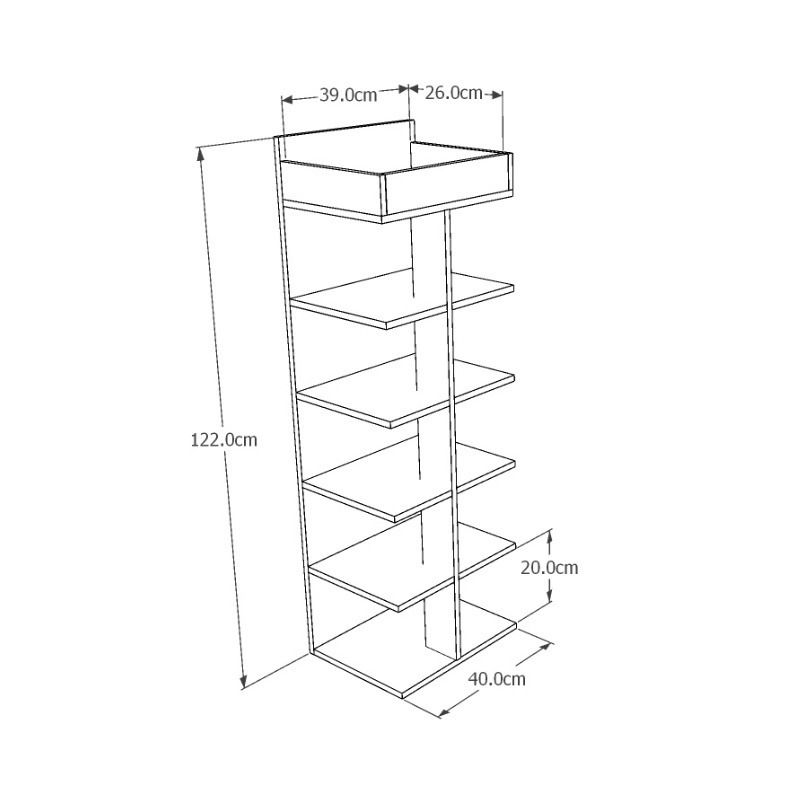 Jordan 40cm Open Shoe Rack (SELF ASSEMBLY), Furniture & Home Living ...
