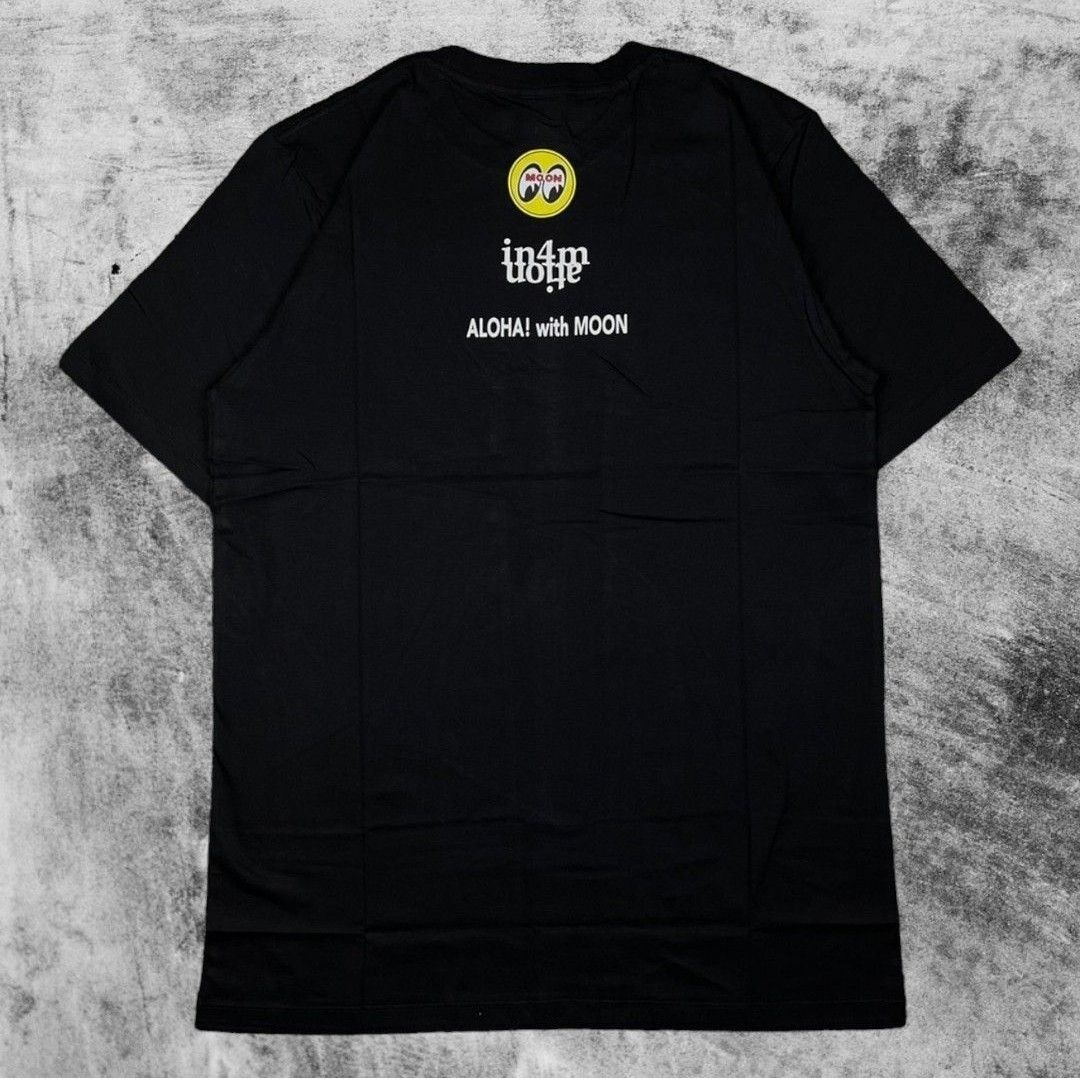 Kaos Mooneyes Aloha With Moon Hitam, Fesyen Pria, Pakaian , Atasan di ...