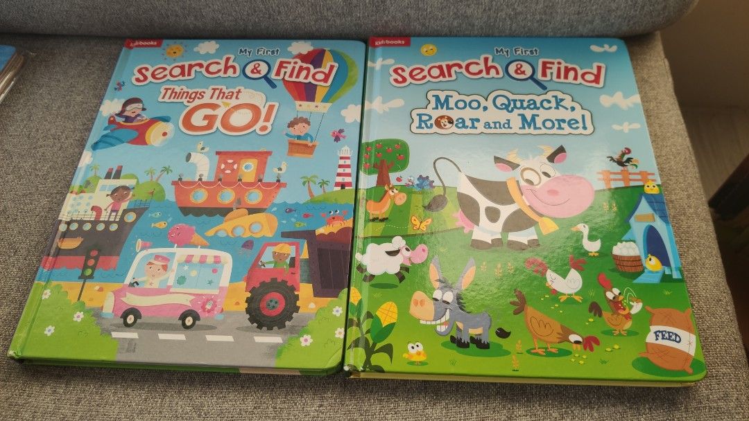 Kids books My first search and find, 書籍、休閒與玩具, 書本及雜誌, 童書、著色互動書在旋轉拍賣