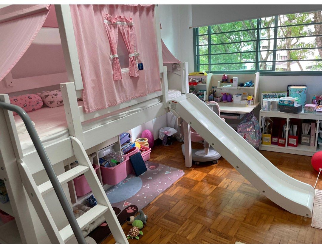 Kids haven Matrix bed with slide and ladder, Babies & Kids, Baby ...