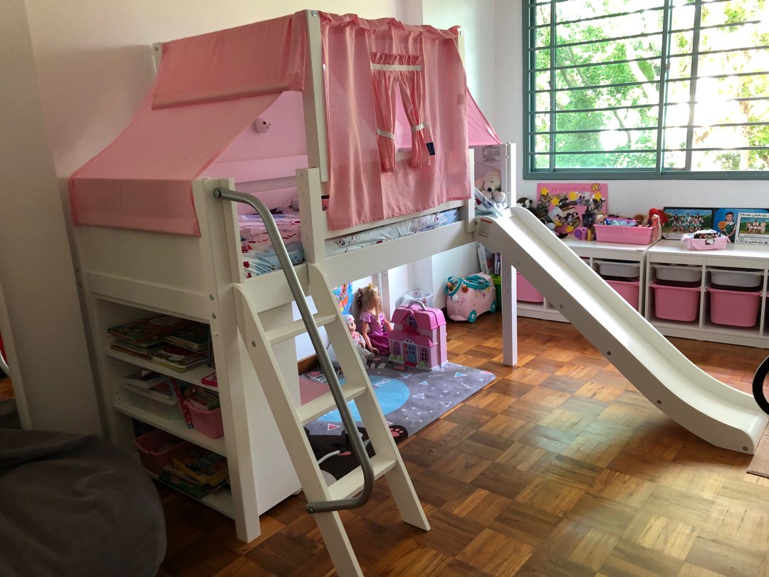 Kids haven Matrix bed with slide and ladder, Babies & Kids, Baby ...