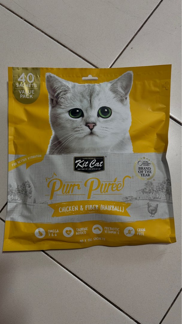 Kit Cat purr purée treat, Pet Supplies, Pet Food on Carousell