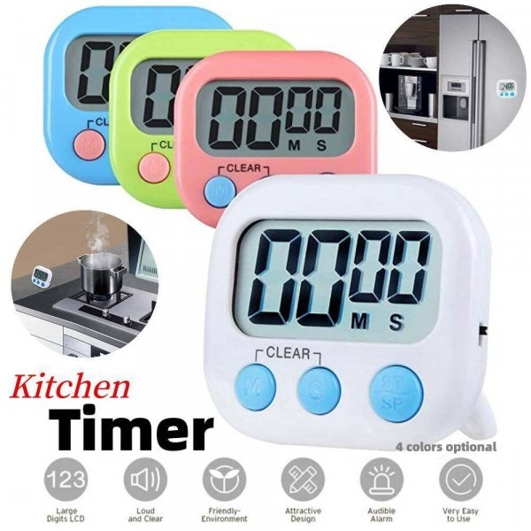 Kitchen Timer Extra Big English Chinese 2021 Baking Countdown LCD Count ...