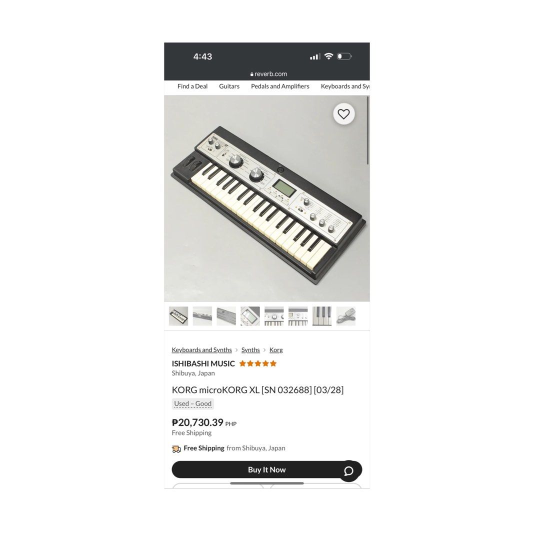 Korg MicroKorg XL Vintage Digital Synthesizer/ Vocoder, Hobbies & Toys ...