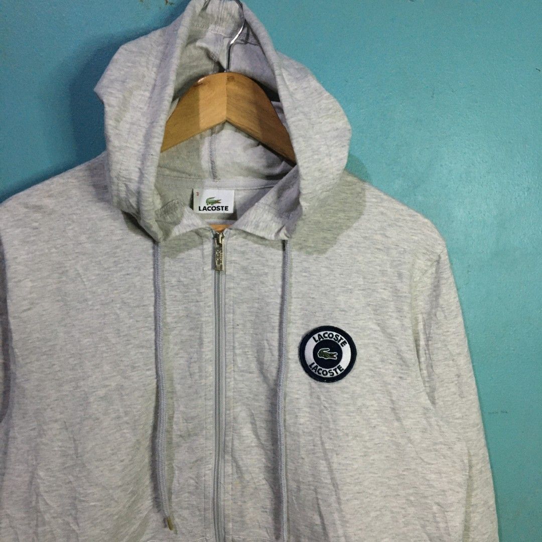 Lacoste Zipper Jacket Circle Logo on Carousell