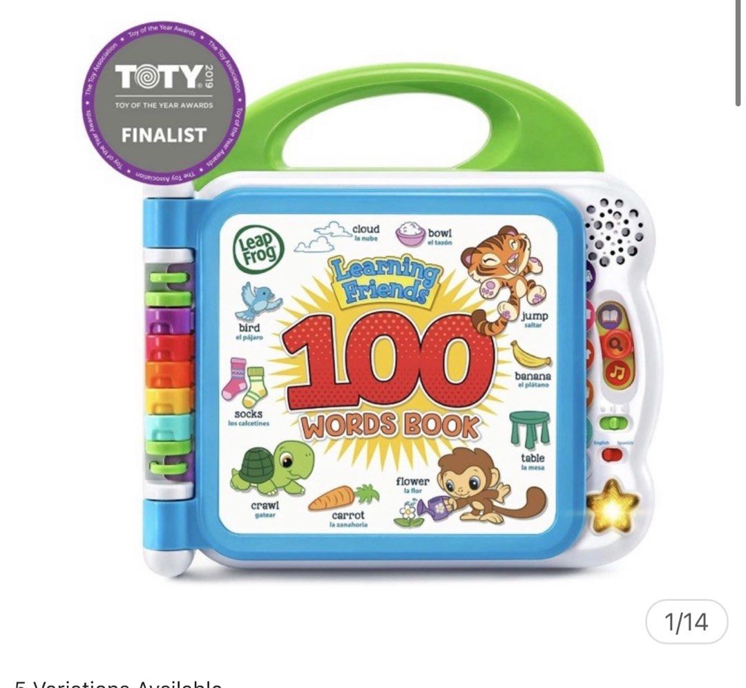 Leapfrog Baby First 100 Words, Hobbies & Toys, Toys & Games on Carousell