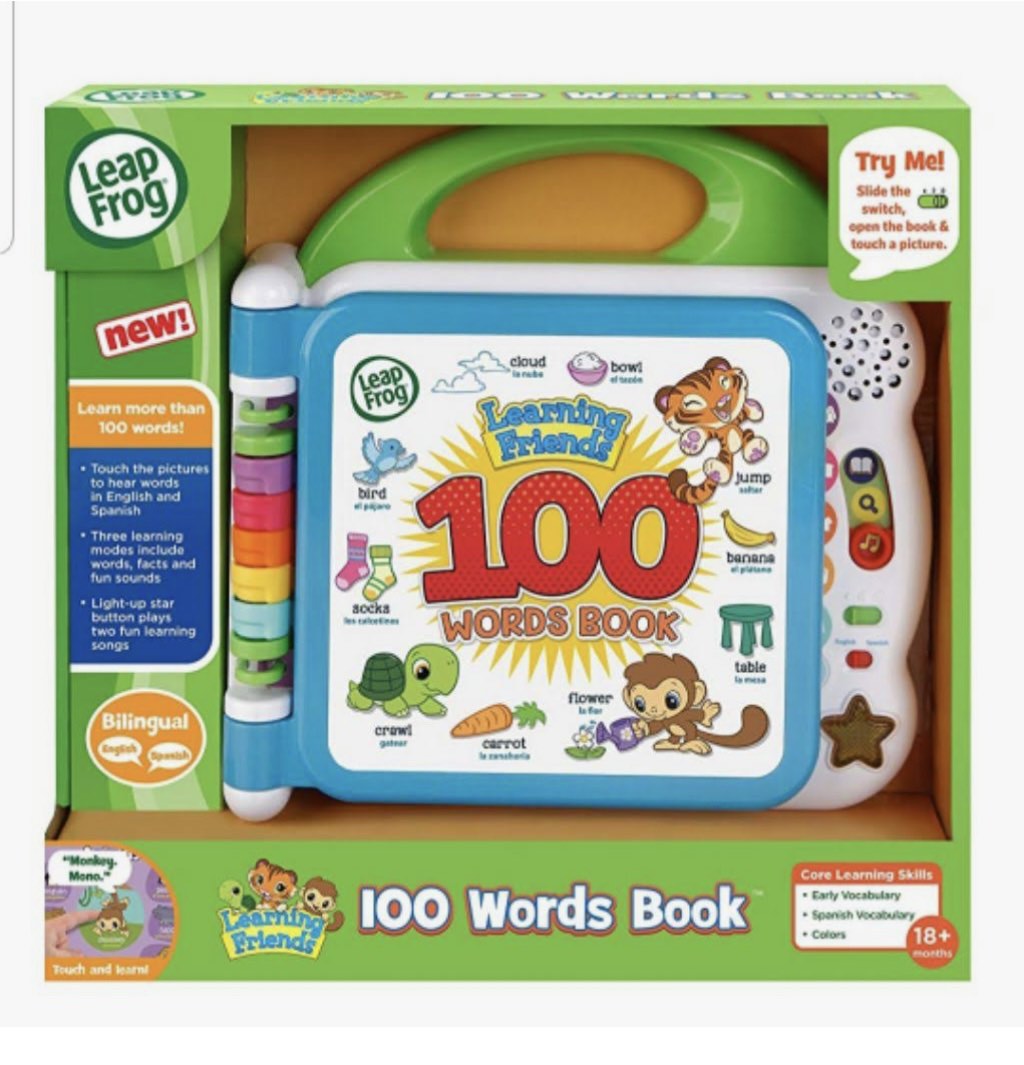 Leapfrog Baby First 100 Words, Hobbies & Toys, Toys & Games on Carousell