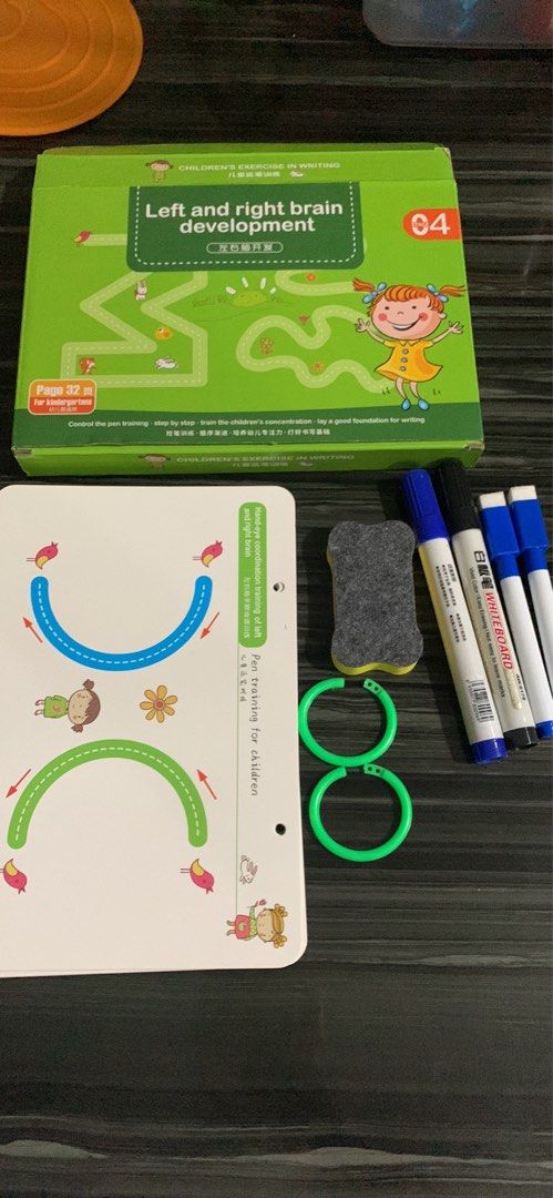 Left and right brain pen training for children, Hobbies & Toys, Books ...