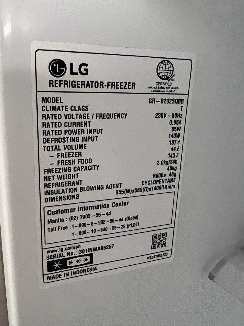 LG Ref Inverter, TV & Home Appliances, Kitchen Appliances ...