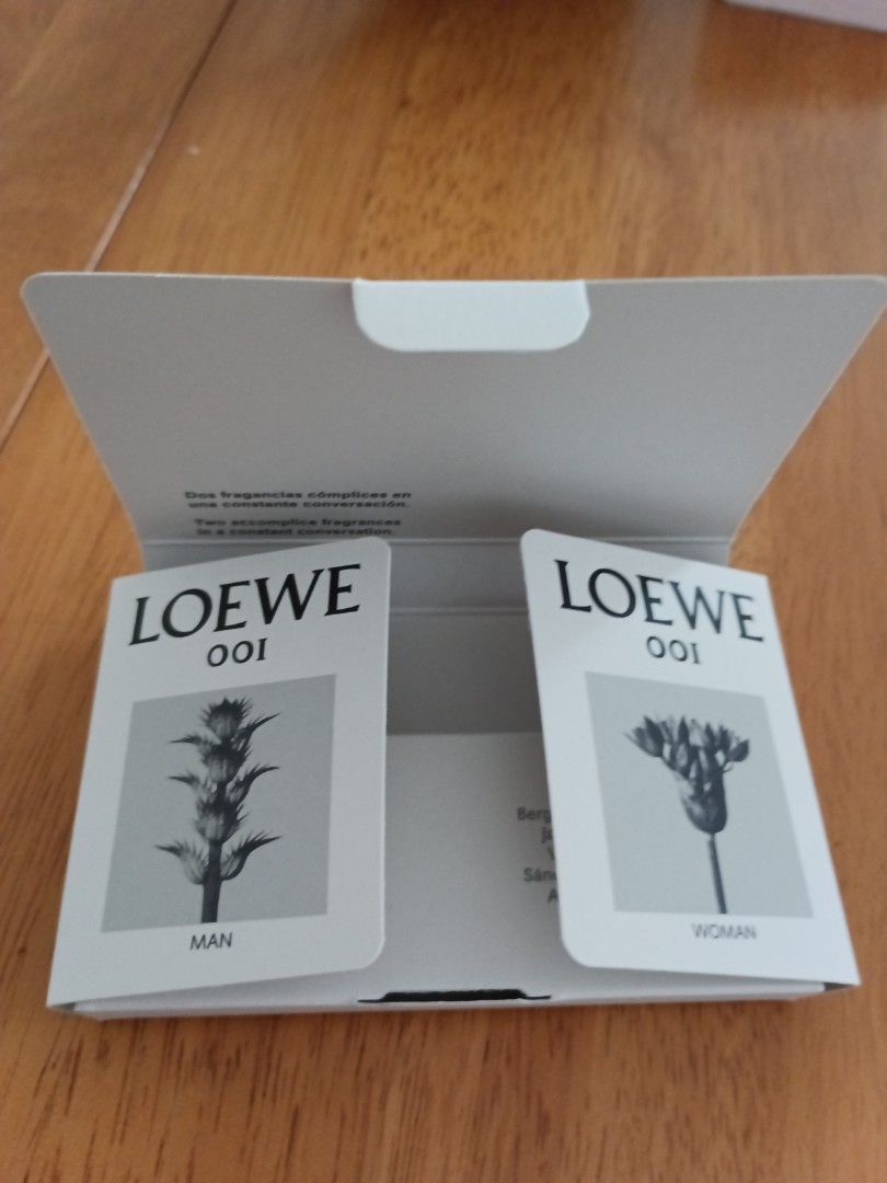 Loewe parfum sample x 2, Beauty & Personal Care, Fragrance & Deodorants ...