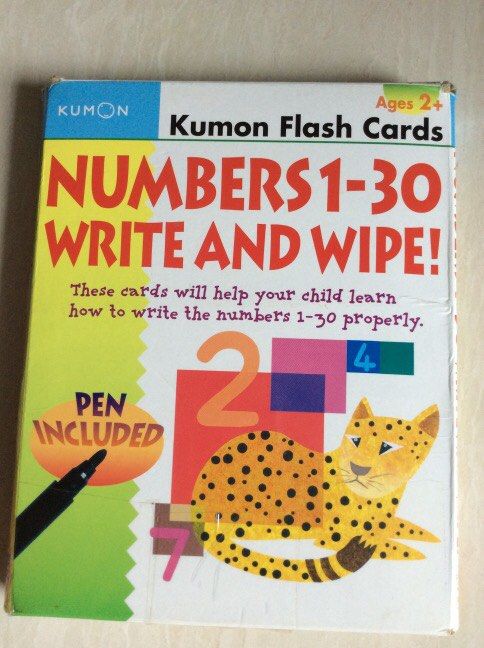 Lumpy Flash cards (Numbers 1-30 write and wipe), Hobbies & Toys, Books ...