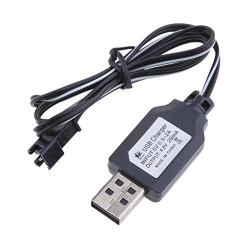 MagiDeal 4.8V Ni/Cd Battery Charging Cable USB To SM Plus For RC Car ...