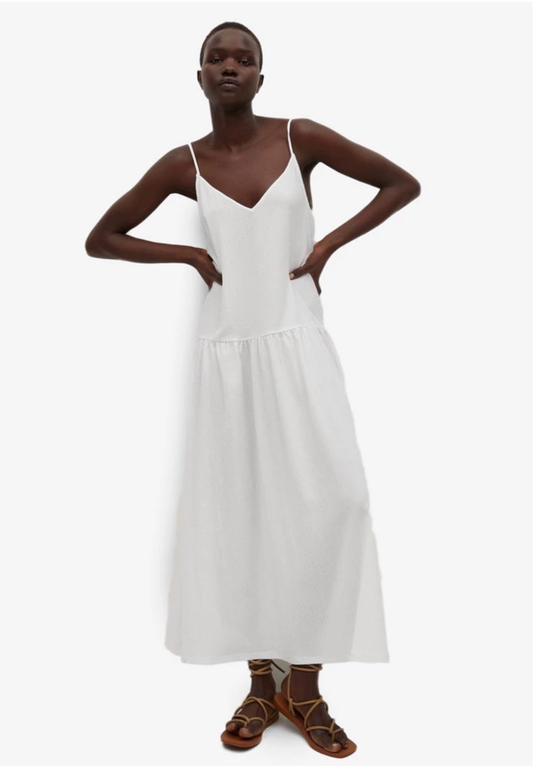 MANGO WHITE DRESS on Carousell