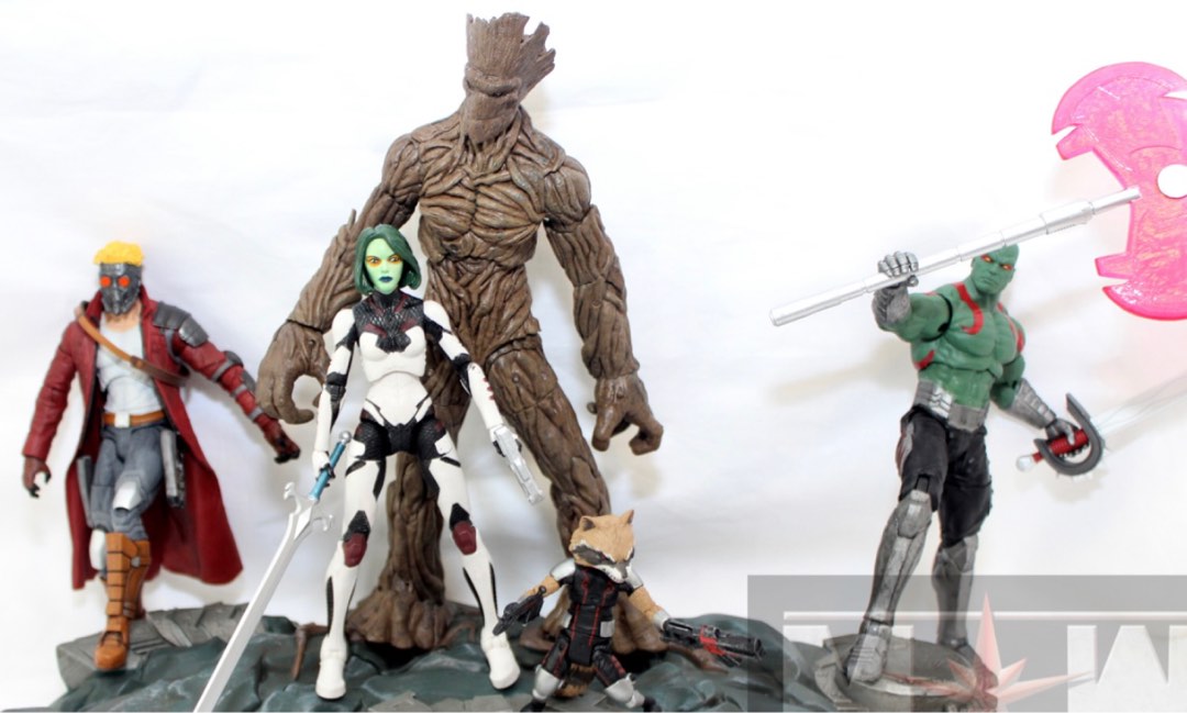 Marvel Select Guardians of the Galaxy (legends, Gamora, Groot, Drax ...