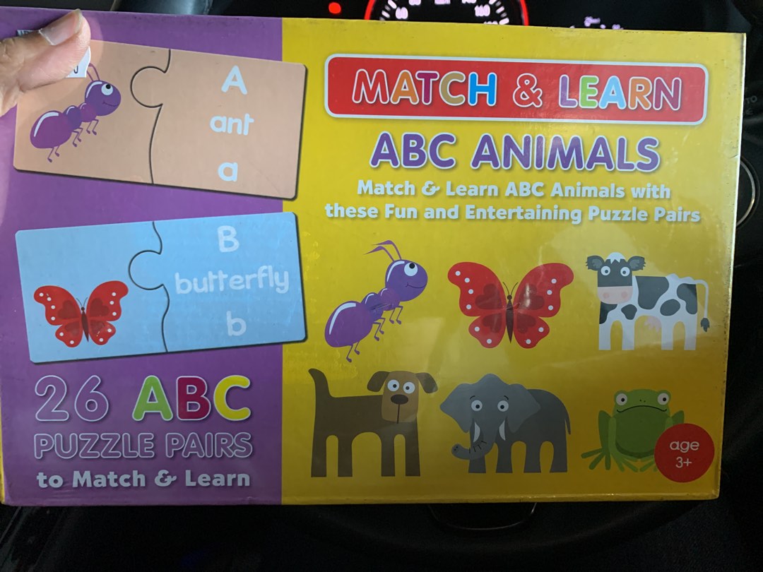 Match & learn ABC animals, Hobbies & Toys, Toys & Games on Carousell