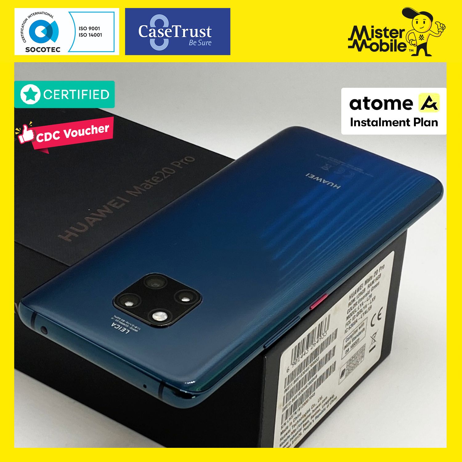 Mate 20 Pro Emerald Green 128GB, Mobile Phones & Gadgets, Mobile Phones, Android Phones, Huawei ...