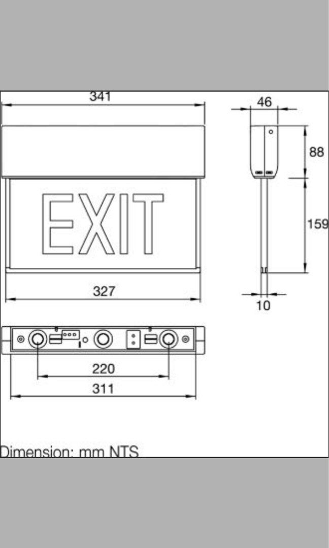 Maxspid Emergency Exit Signage, Hobbies & Toys, Stationery & Craft ...