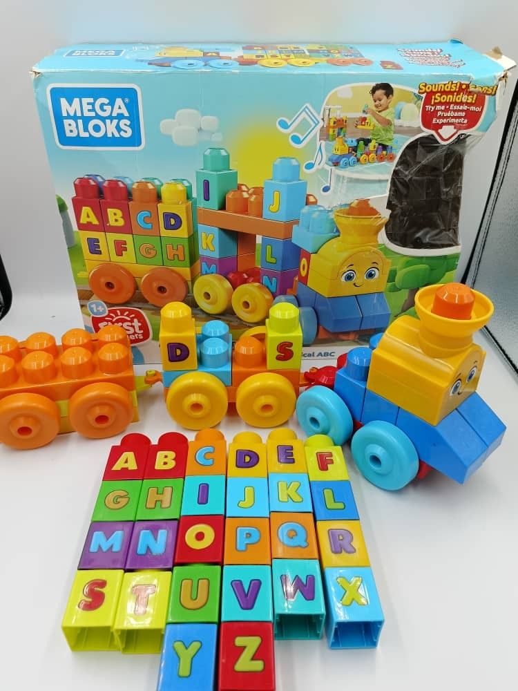 Mega Blocks ABC Musical Train, Hobbies & Toys, Toys & Games on Carousell