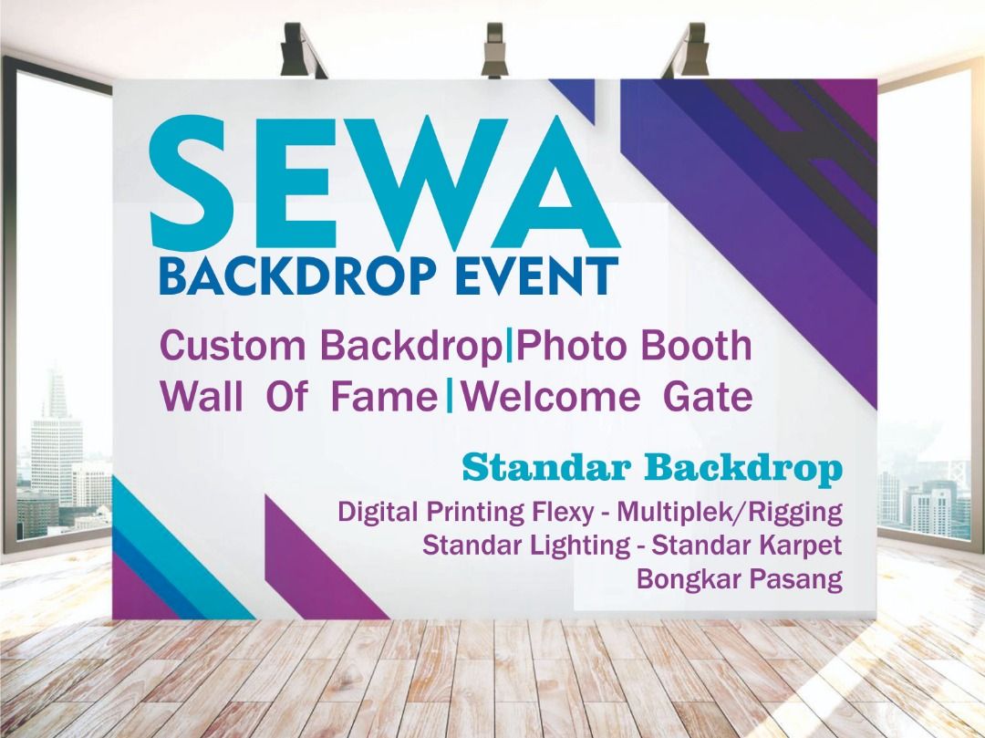 menyewakan backdrop event, sound and lighting untuk event, Jasa ...