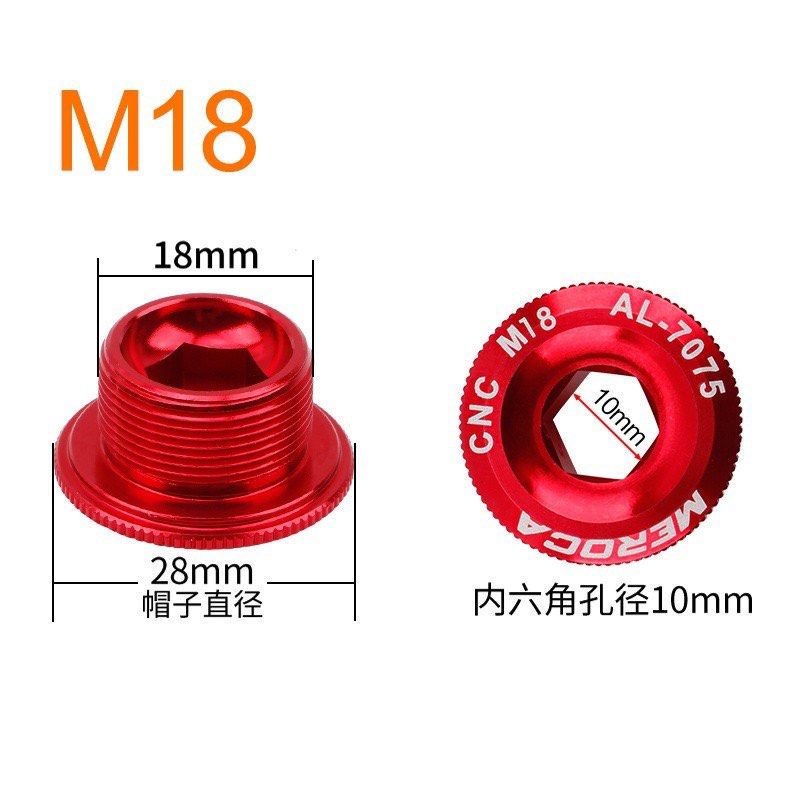 MEROCA Bicycle Crank Arm Bolt M18 M19 M20 Mtb Road Bike Crankset Fixing ...