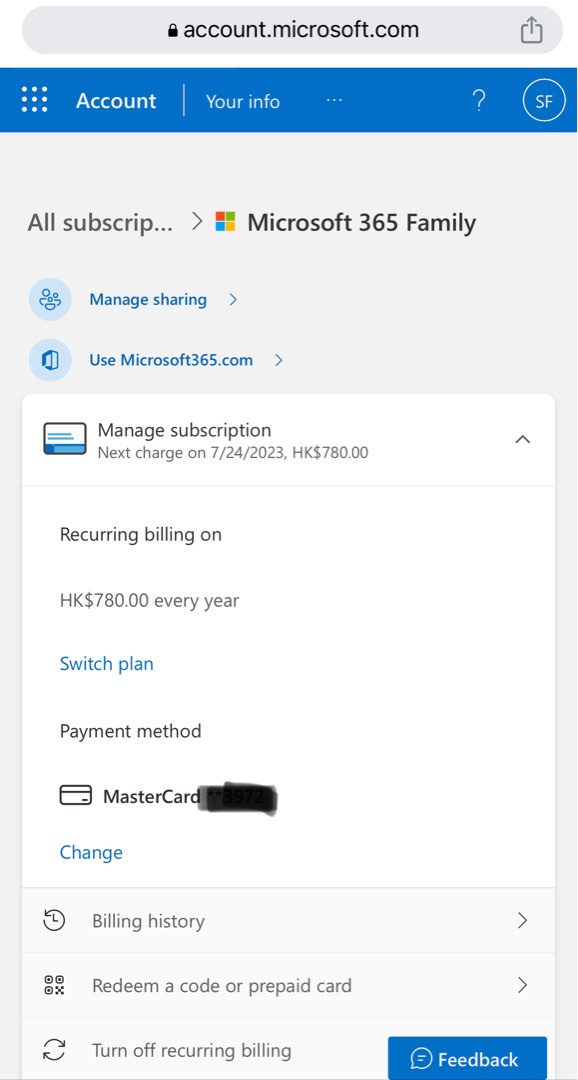Microsoft 365 Family plan for share, 電腦＆科技, 商務用科技產品 - Carousell