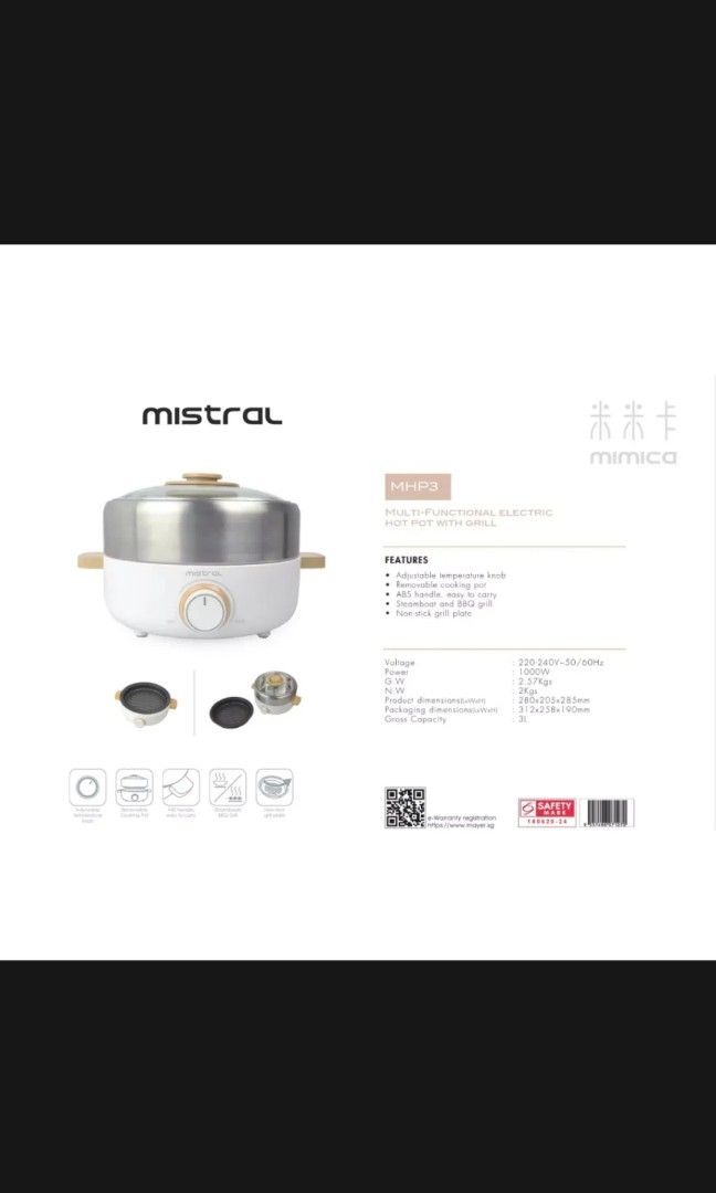 Mistral Multi Electric Cooker with Grill, Furniture & Home Living ...
