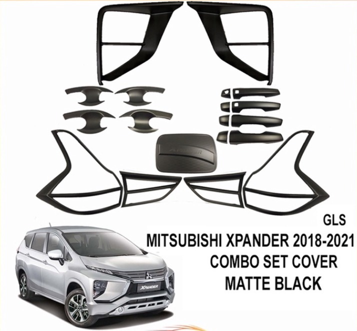 Mitsubishi Xpander 2018 to 2021 GLS V3 Garnish Combo set cover matte ...