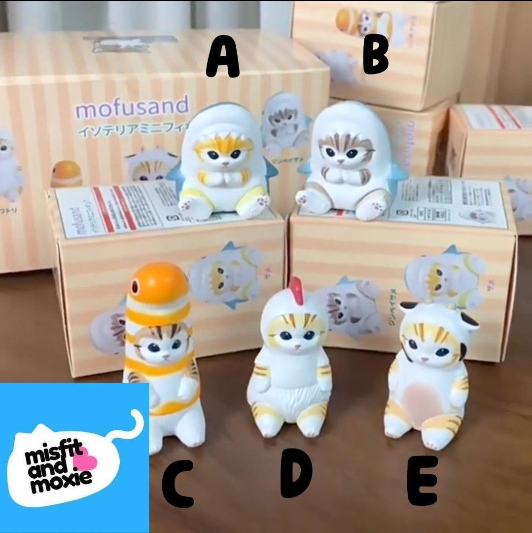 MOFUSAND JAPAN CAT FIGURES, Hobbies & Toys, Toys & Games on Carousell