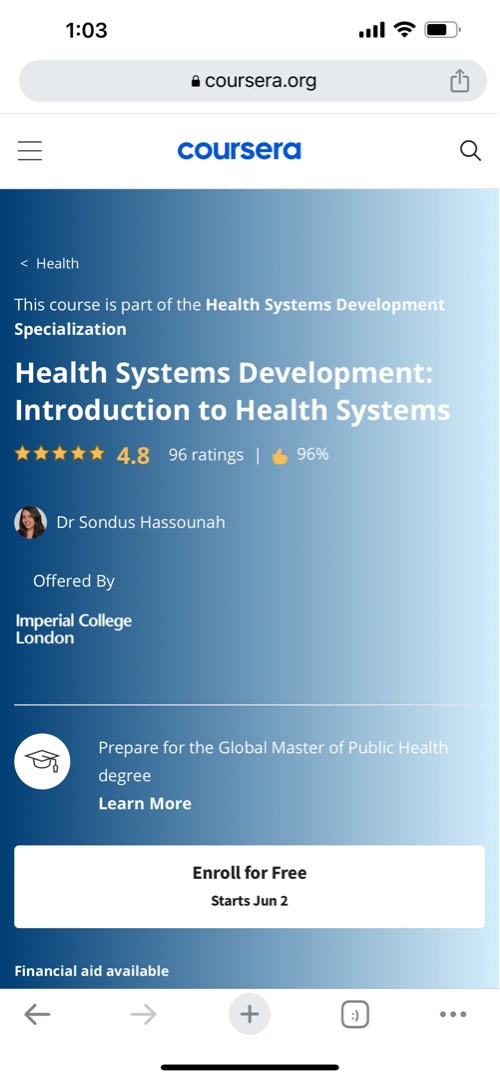 MOOC Health systems development, Hobbies & Toys, Books & Magazines ...