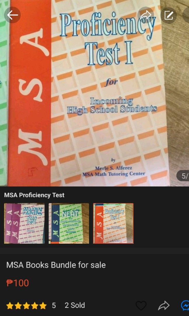(FREE SF TODAY) MSA High School Entrance Exam Test Reviewer, Hobbies ...