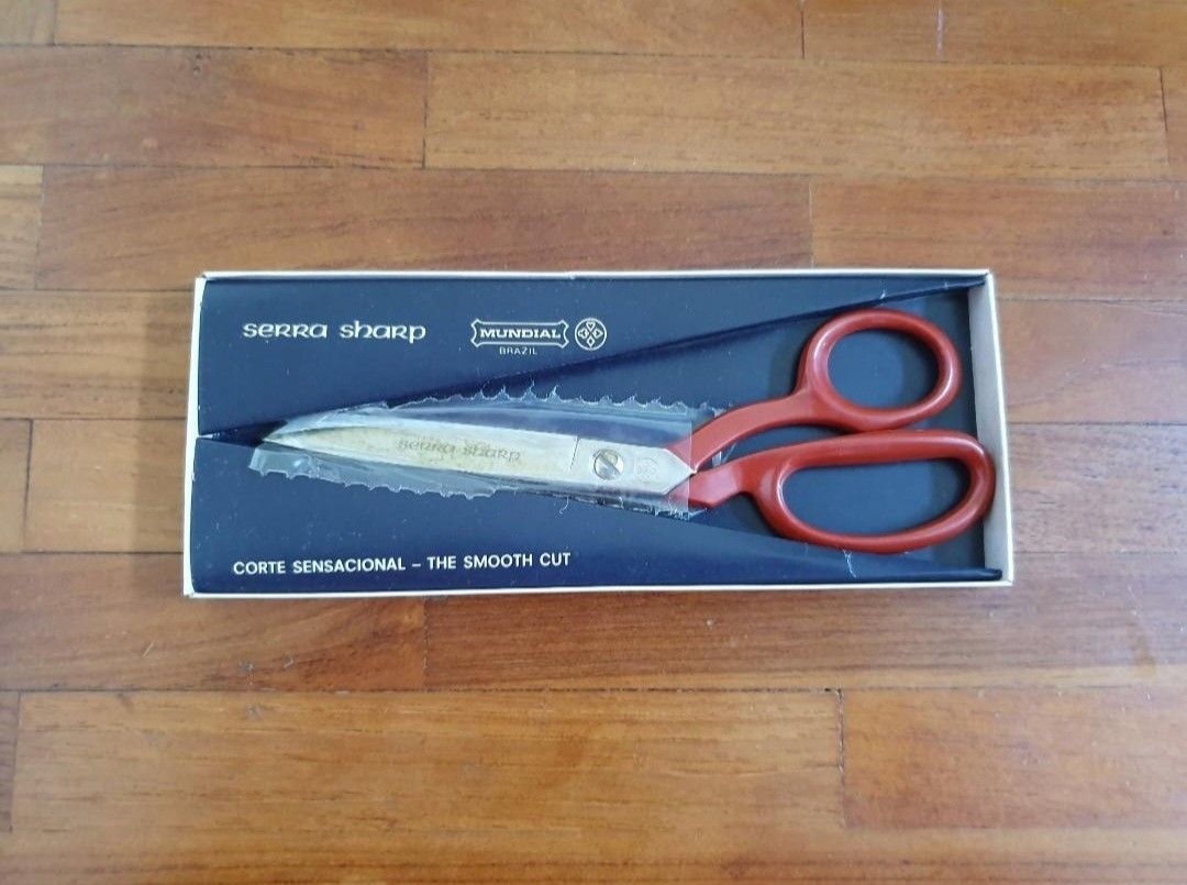 Mundial Serra Sharp Tailor Scissors, Hobbies & Toys, Stationery & Craft ...