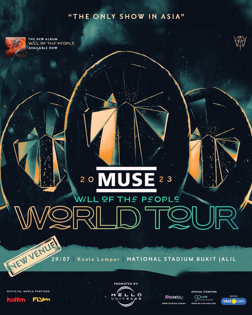 Muse (Zone A) World Tour KL 2023, Tickets & Vouchers, Event Tickets on ...