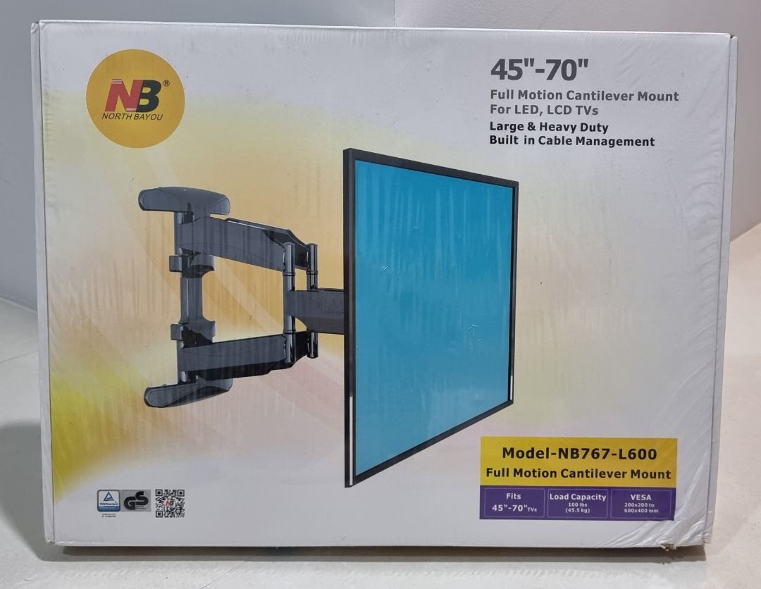 NB P6 Full Motion 45 - 70" TV Wall Mount Rack (NB767-L600), TV & Home Appliances, TV ...